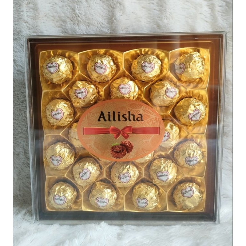 Jual Ailisha Peanut Chocolate Wafer Ball/Coklat Susu dengan Wafer dan ...