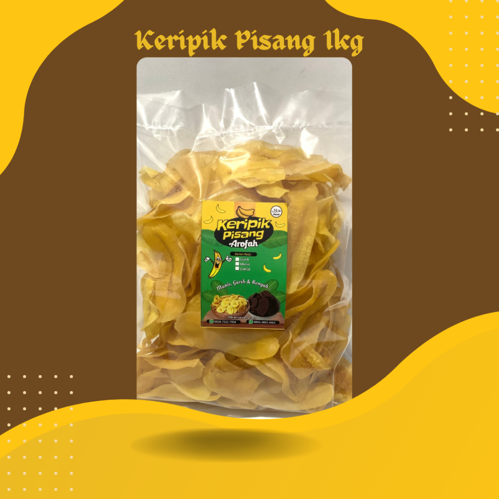 Jual Keripik Pisang Enak 1kg | Shopee Indonesia