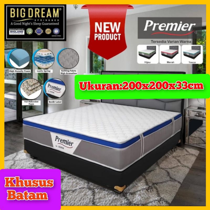Jual Kasur Spring Bed Saja Ukuran 200x200x33cm Bigdream Premier(KHUSUS ...