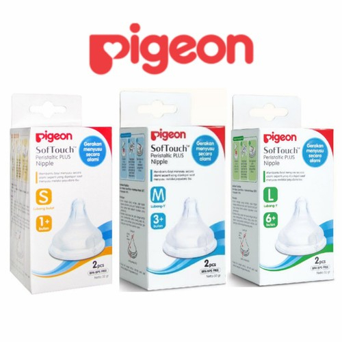Jual PIGEON Dot Peristaltic Plus Wide Neck isi 1pcs / 2 pcs Box | Shopee Indonesia