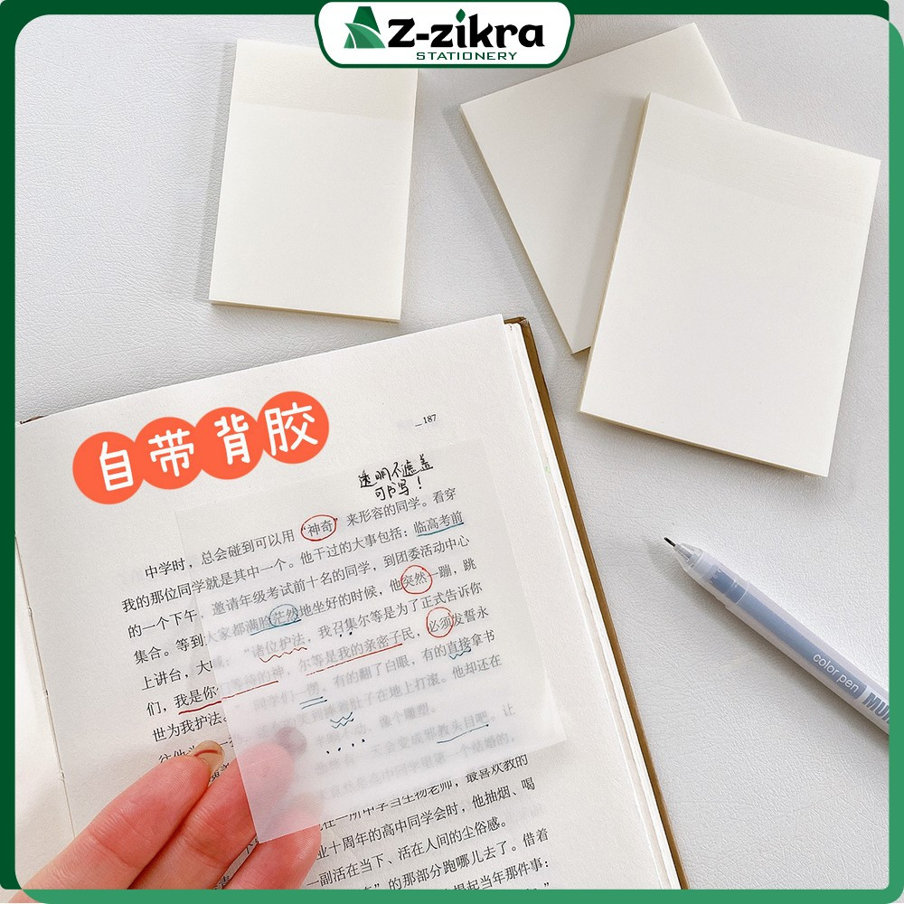 Jual Kertas Memo Transparan Isi 50 Lembar Waterproof Untuk Kantor ...