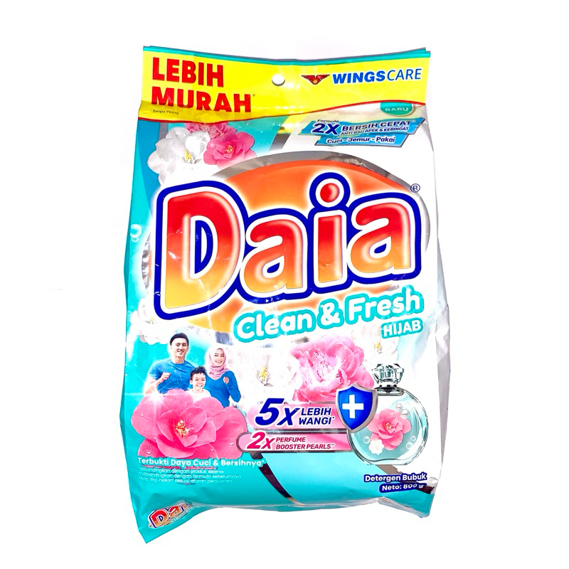 Jual DAIA Clean & Fresh Hijab Deterjen Bubuk 800gr | Shopee Indonesia