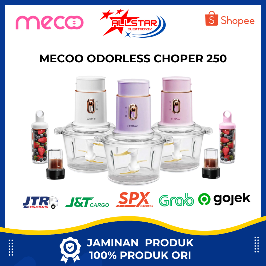 Jual Mecoo Most Aesthetic 5 in 1 Antibacterial Odorless Chopper 250 Low ...