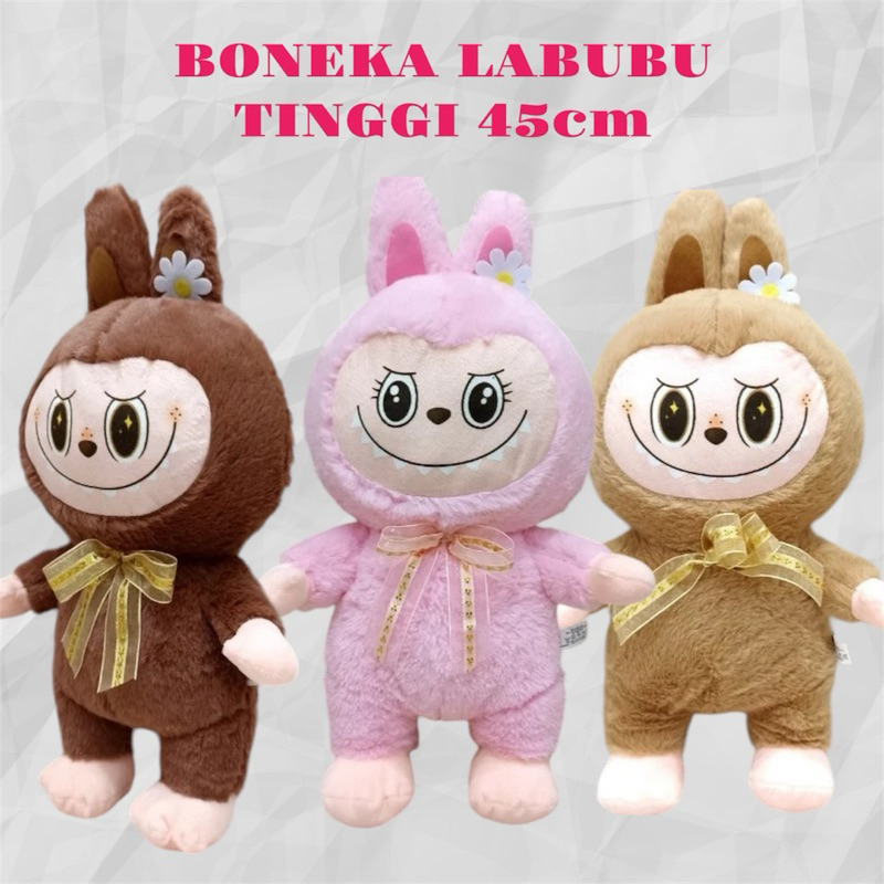 Jual Boneka labubu viral / boneka monster labubu lucu tinggi 45cm ...