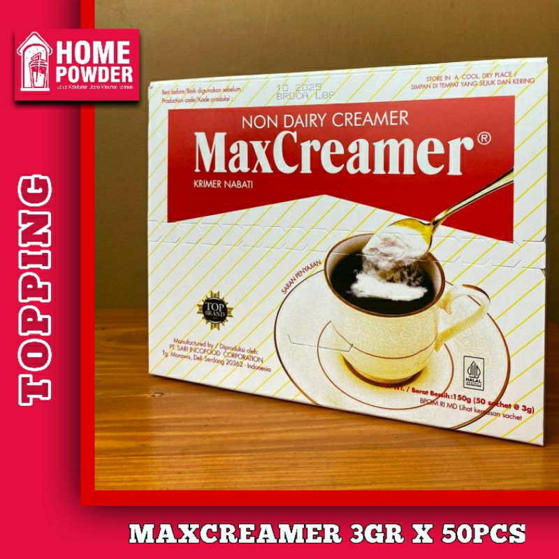 Jual Promo Murah Creamer Sachet 3 Gr x 50 Sachet Maxcreamer Creamer ...