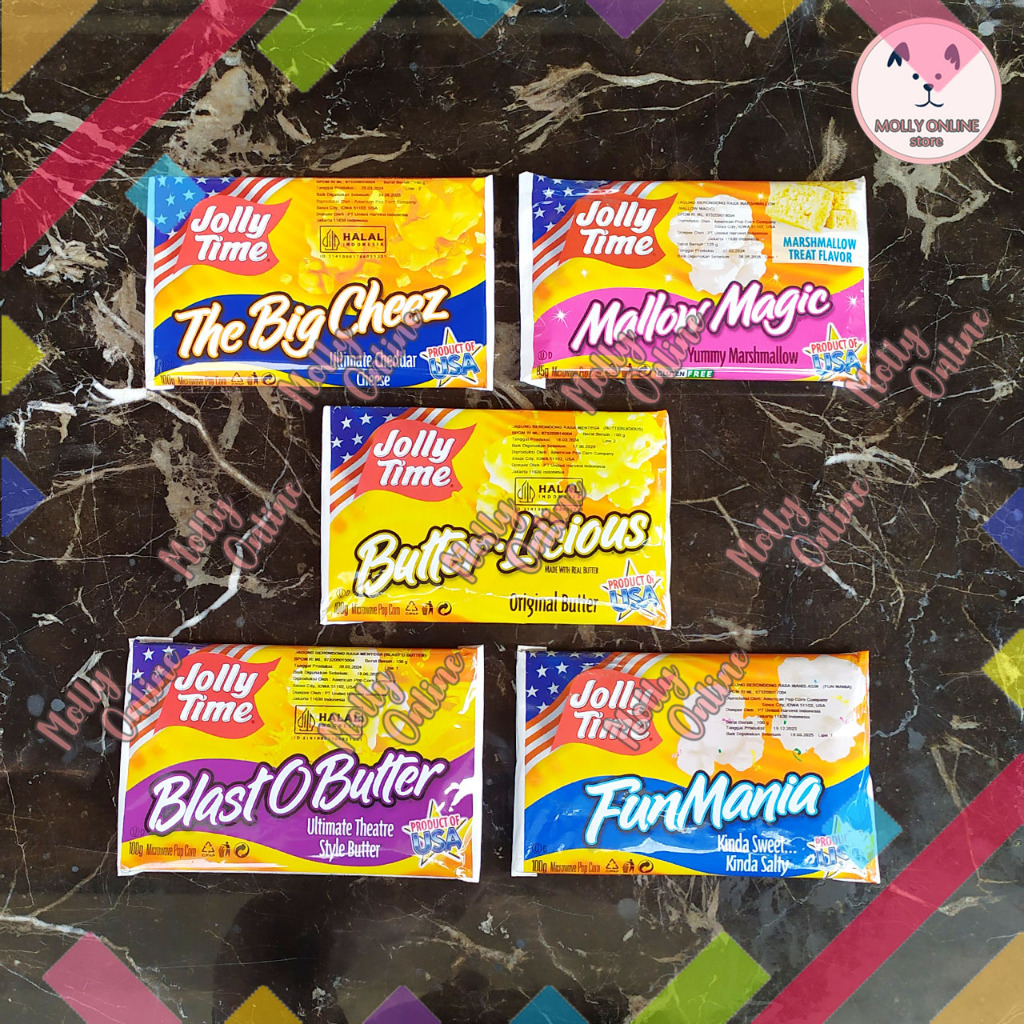 Jual Jolly Time Pop Corn Aneka Varian Microwave Popcorn Jollytime ...