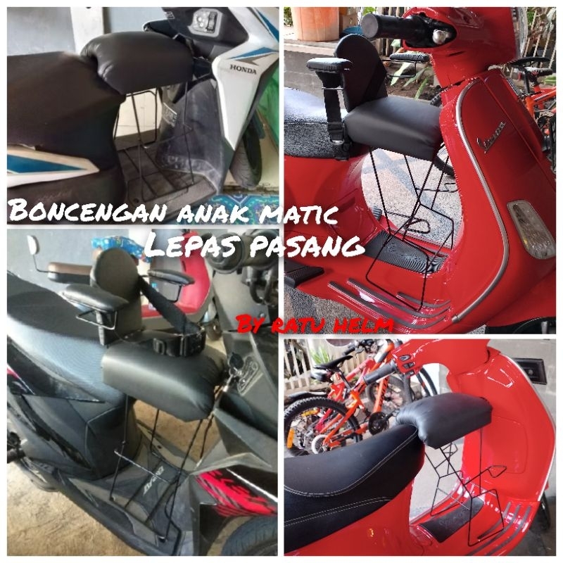 Jual BONCENGAN MOTOR MATIC BEAT VARIO STYLO FILANO VESPA SCOPY | Shopee ...