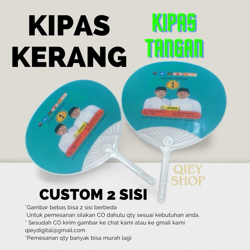 Jual Kipas Tangan Custom Murah / Kipas Kerang / Kipas Souvenir / Kipas ...