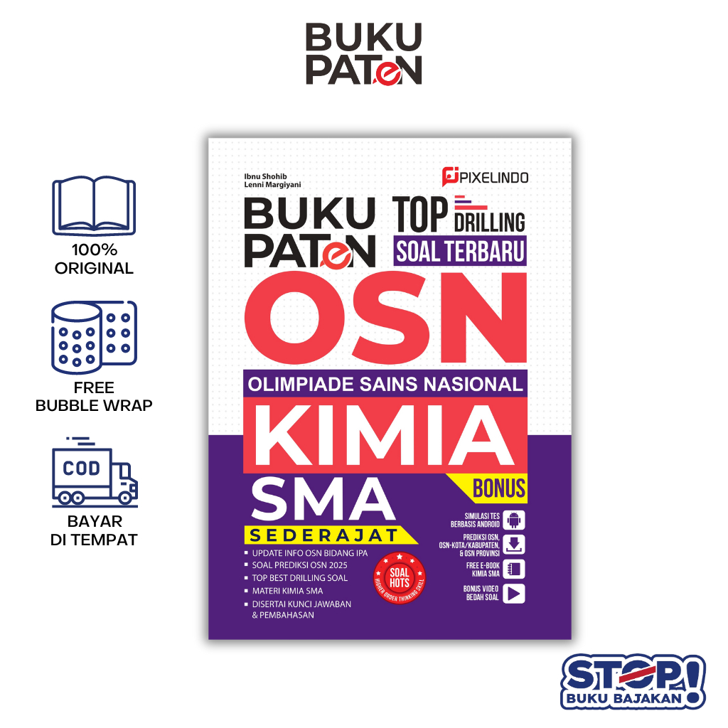 Jual Buku Paten Olimpiade Sains Nasional Kimia Untuk SMA/MA (Update Soal OSN Terbaru 2025 ...