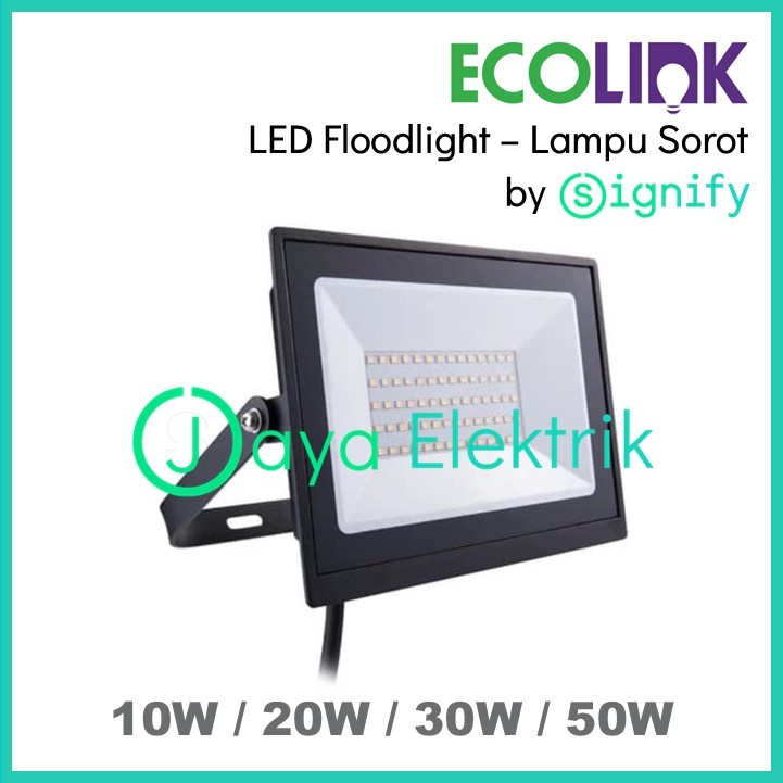 Jual ECOLINK LED Floodlight 10W 20W 30W 50W - Lampu Sorot LED Outdoor Tahan Air Taman | Shopee ...