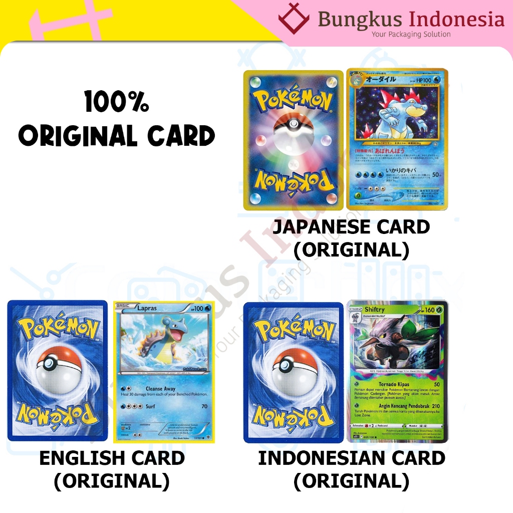 Jual Kartu Pokemon Inggris, Indonesia, Jepang isi 10 Ori / Kartu Pokemon | Shopee Indonesia