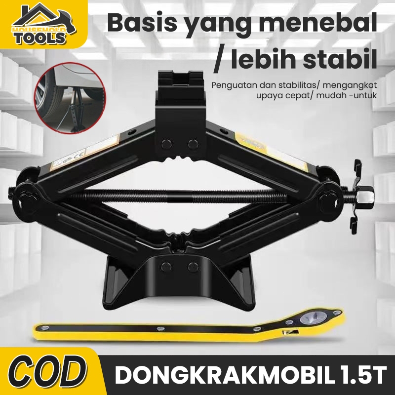 Jual Dongkrak mobil 1 ton / Dongkrak hitam tipe soket / Dongkrak manual ...