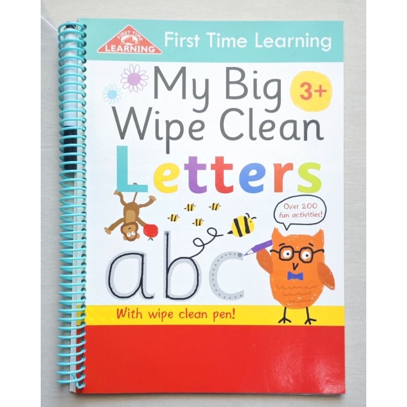 Jual Igloo Books - First Time Learning: My Big Wipe Clean Letters / Handwriting (Pen is included ...