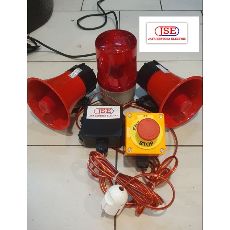 Jual Sirine Alarm Emergency Darurat double 2 TOA 1Tombol emergency siap ...