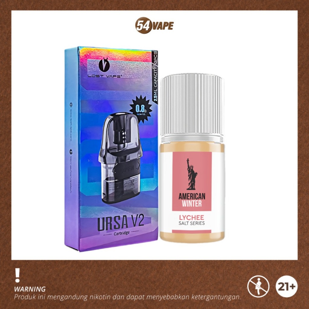 Jual Bundles Cartridge Lost Vape Ursa Nano V2 + American Winter Salt ...