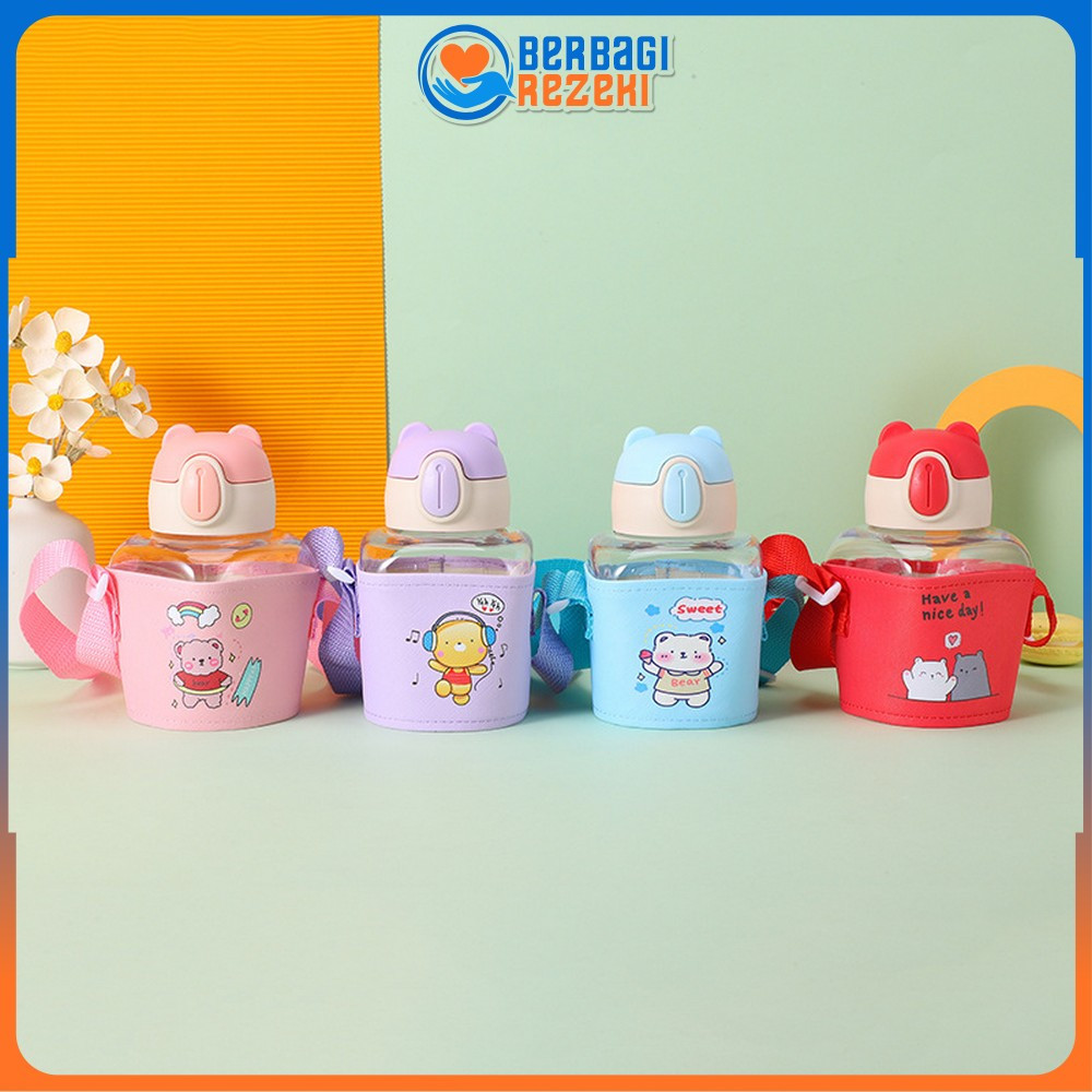 Jual Tempat Minum Anak TK Karakter 600ML / Botol Air Minum dengan Sedotan / Bottle Minum Kids ...