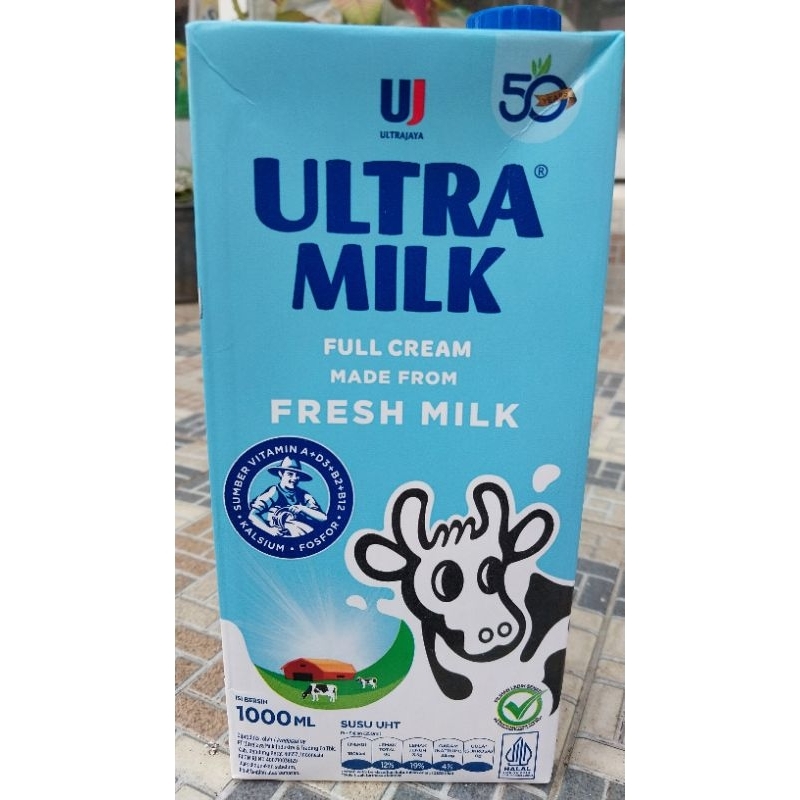 Jual Ultra Milk 1 Liter Full Cream Uht | Shopee Indonesia