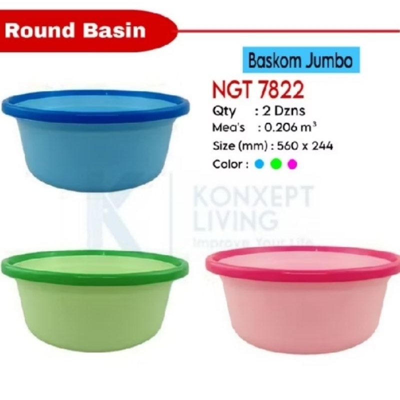 Jual Baskom Jumbo Nagata 7822 Baskom Multifungsi Bak Air Tempat Cuci ...
