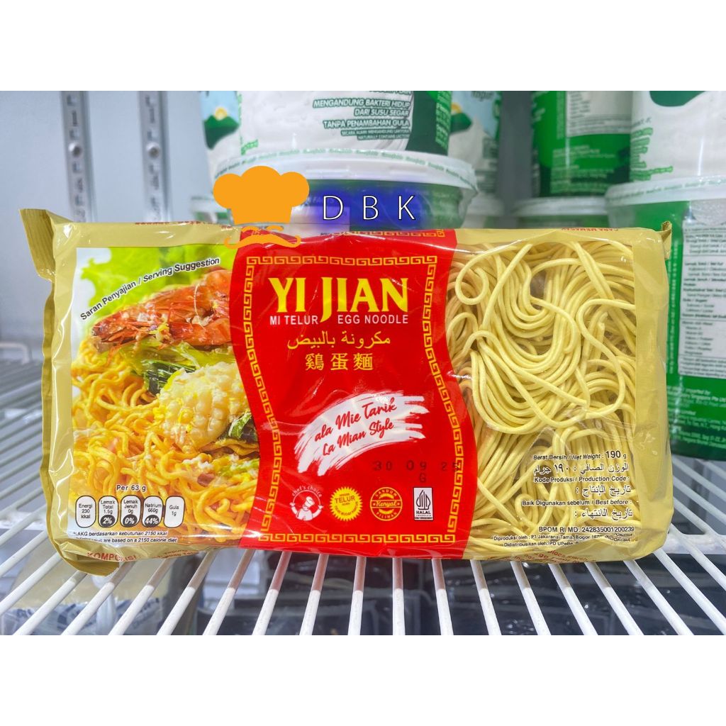 Jual mie telur yi jian 190gr yujian yijian kecil reguler la mian mi ...