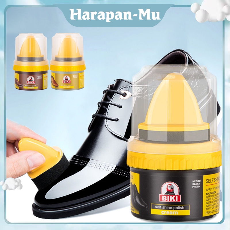 Jual Semir Sepatu Kulit Coklat Portable Dengan Kuas Perawatan Pelindung ...
