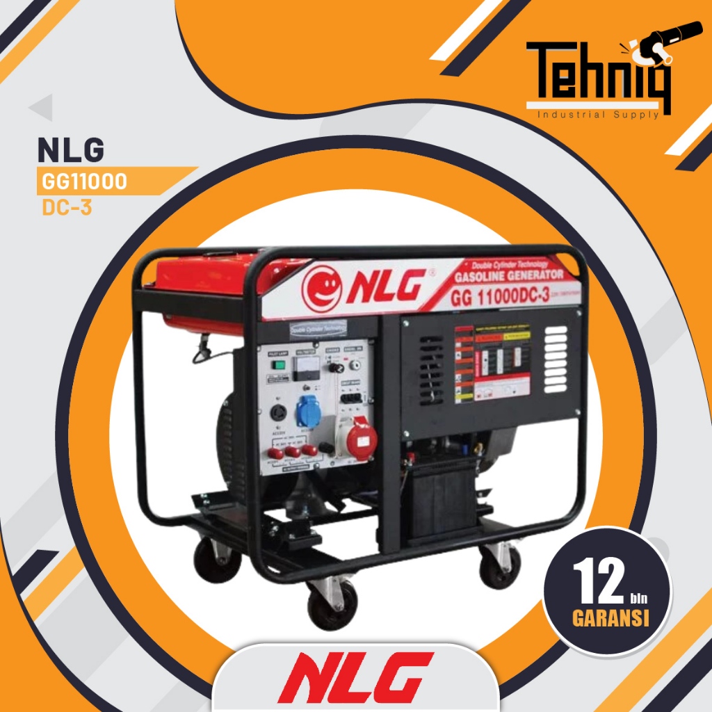 Jual NLG Gasoline Generator Set GG11000 DC-3 (3 Phase) / Genset Listrik GG11000DC-3 3 Phase 10KW ...