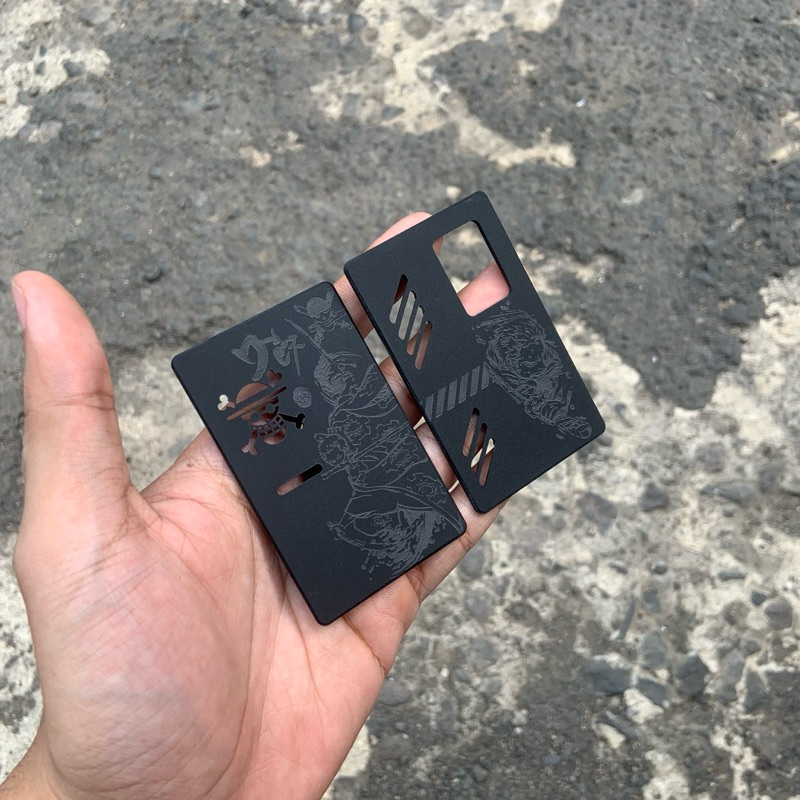 Jual Panel Cover B80 Akrilik Black Engrave Motif Zoro | Shopee Indonesia