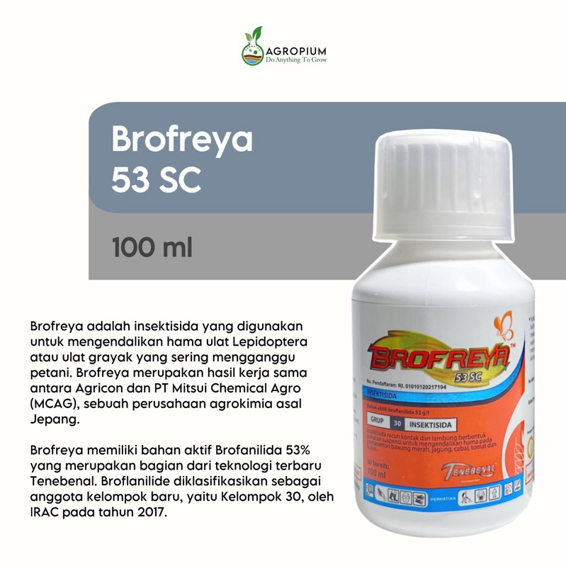 Jual BROFREYA 53 SC 100ML - PENGENDALI HAMA ULAT - VIRAL | Shopee Indonesia