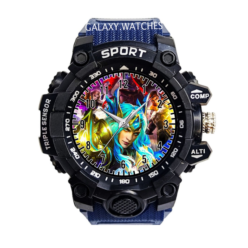 Jual Jam Tangan Anak Model Sport Anti Air Karakter Lancelot Mobile ...