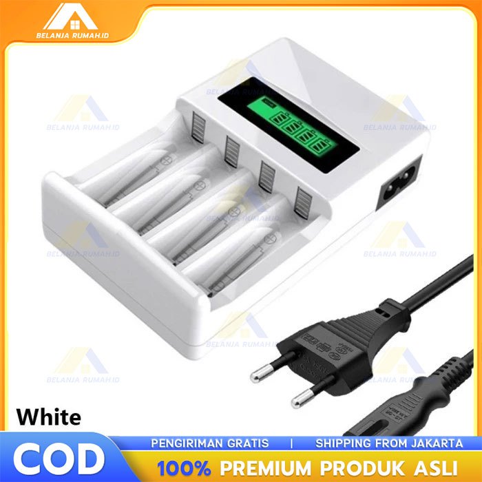 Jual Charger Batre AA AAA Taffware 4 Slot Charger AA AAA Fast Charging ...