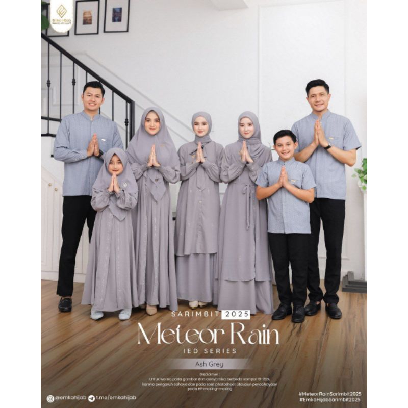 Jual Ash grey - Sarimbit Meteor Rain by Emka hijab | Shopee Indonesia