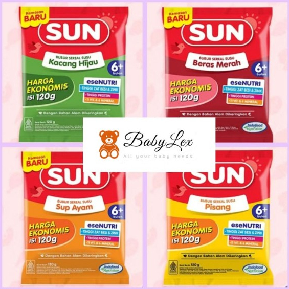 Jual SUN Bubur Sereal Susu Ekonomis 6+ 120gr | Shopee Indonesia