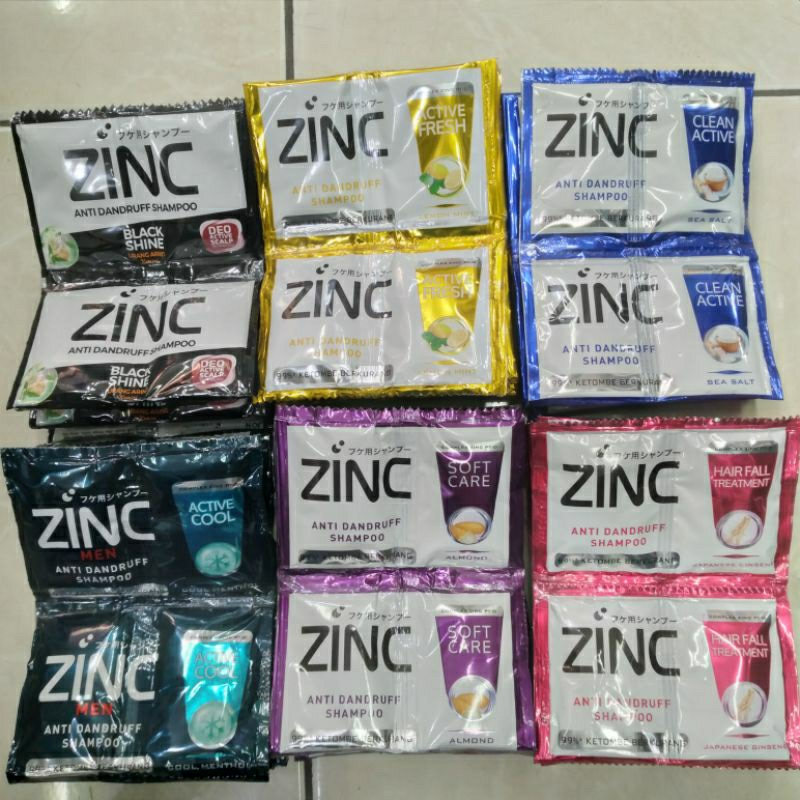 Jual Shampo Renteng Zinc 10 ml isi 12 pcs | Shopee Indonesia