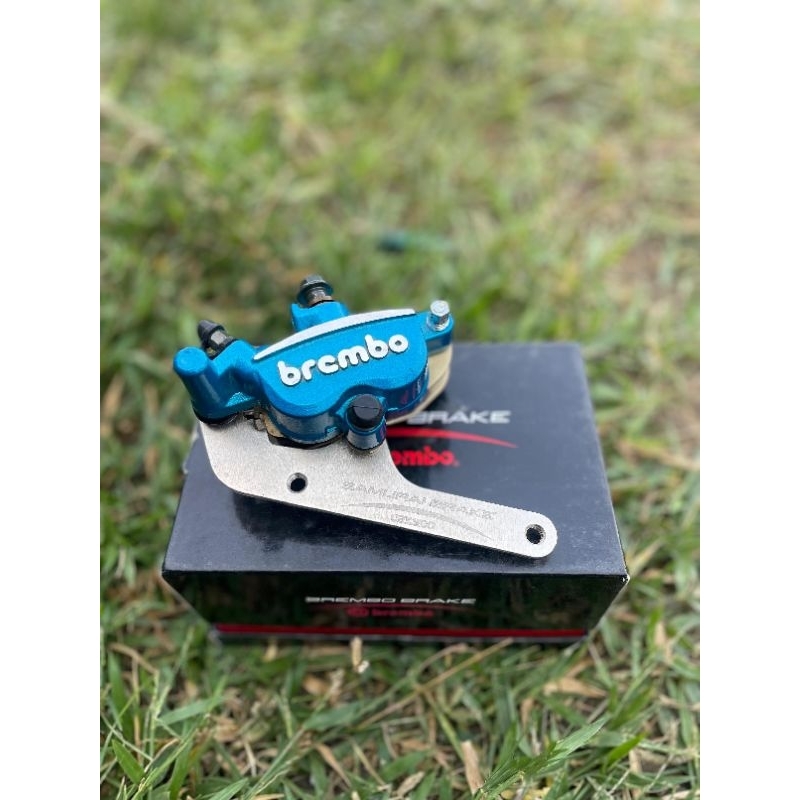 Jual KALIPER BREMBO 2P 2 PISTON CALIPER BREMBO SAMURAY SET BREKET MATIC BEAT VARIO | Shopee ...