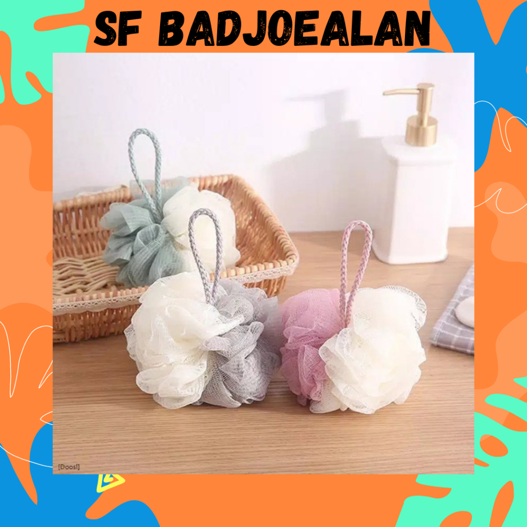 Jual SHOWER PUFF Spons Mandi Besar Jaring Tebal Sponge Busa Bulat SF216 ...