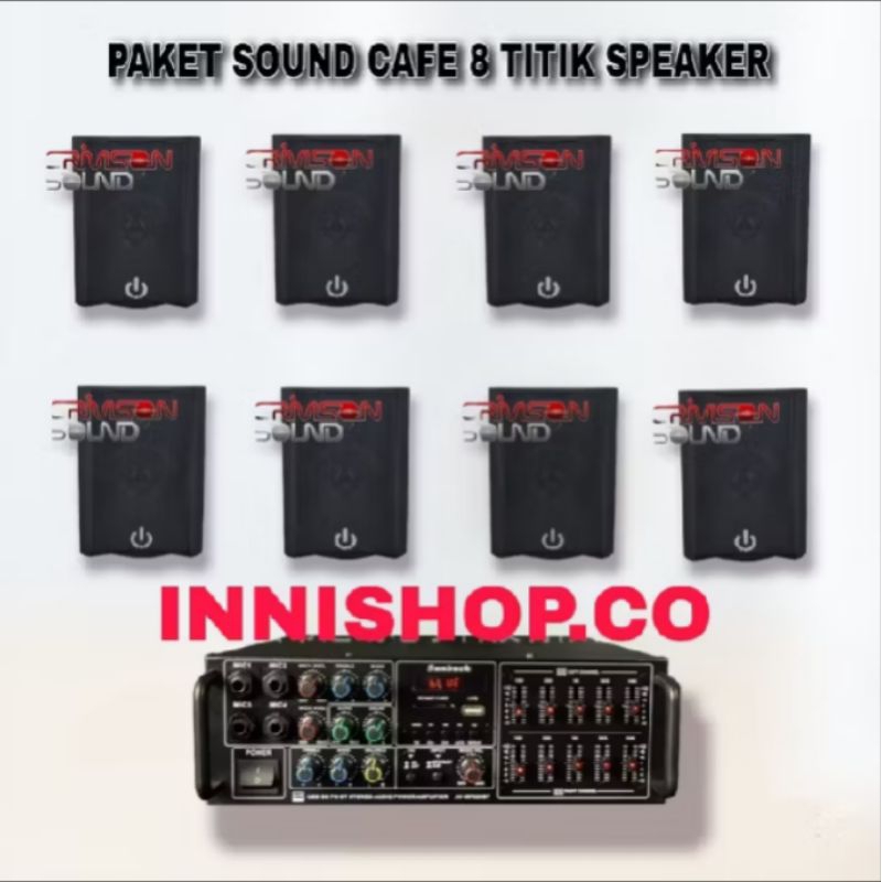Jual PAKET SOUND SYSTEM KOMPLIT CAFE & RESTO/MASJID & MUSHOLLA 8 TITIK ...