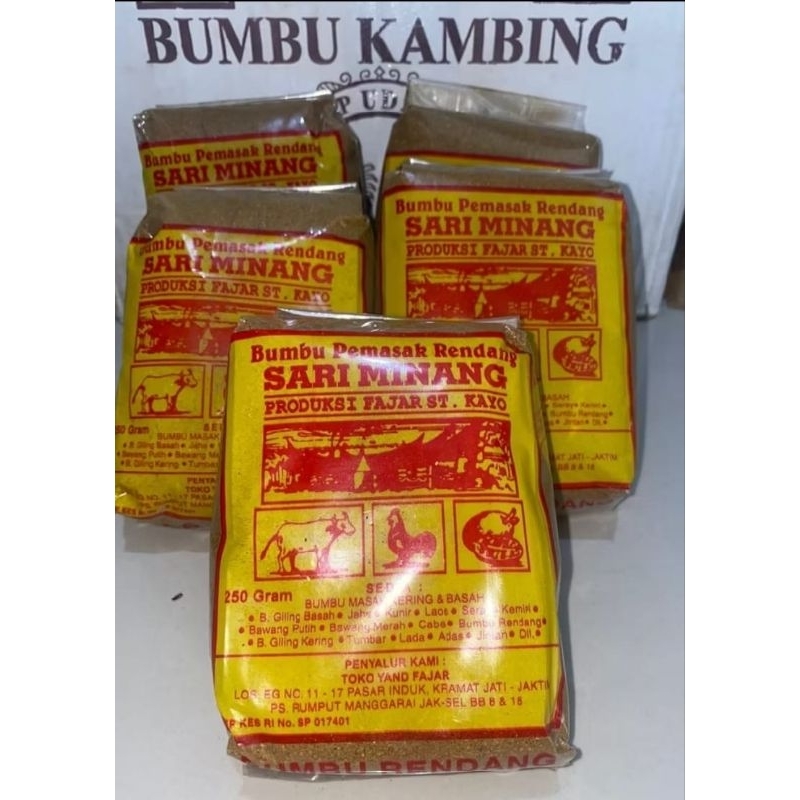 Jual BUMBU GULAI KAMBING Sari minang bumbu rendang Bumbu Gulai kambing ...