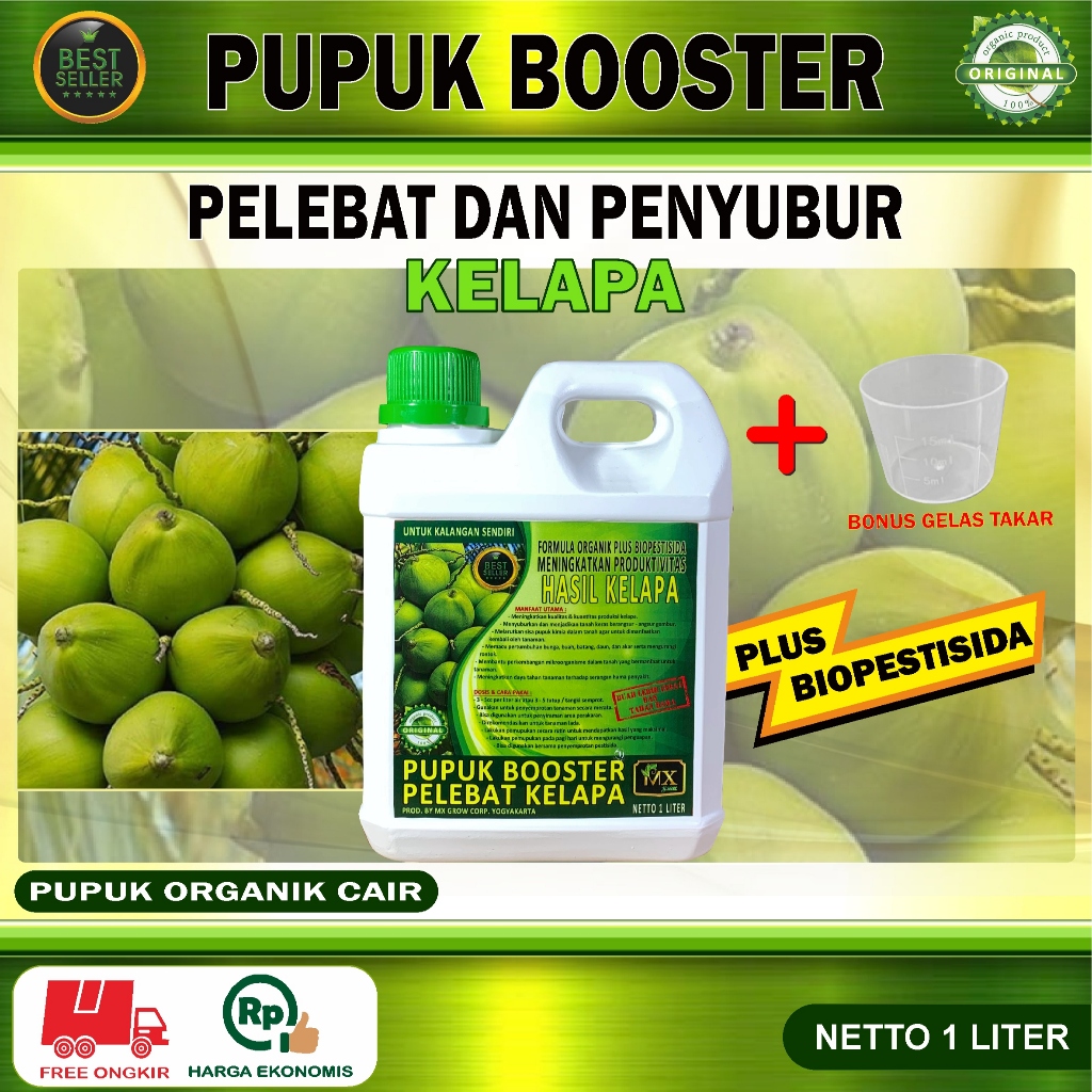 Jual Pupuk Organik Cair Pelebat Penyubur KELAPA / Booster KELAPA / Pupuk Rabuk POHON KELAPA 1 ...