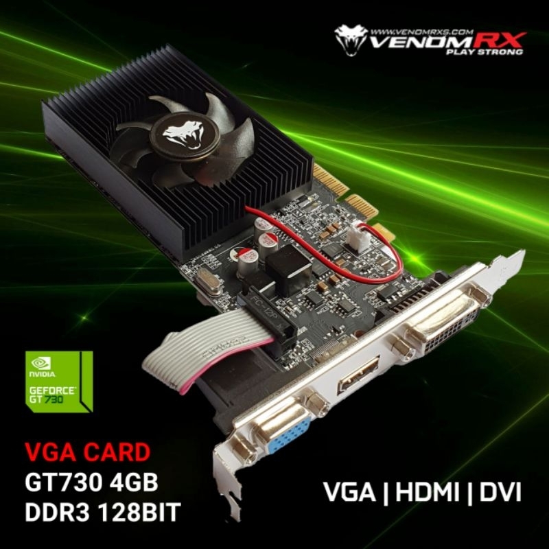 Jual VenomRX VGA Card Nvidia GeForce GT730 4GB DDR3 128 Bit | Shopee Indonesia