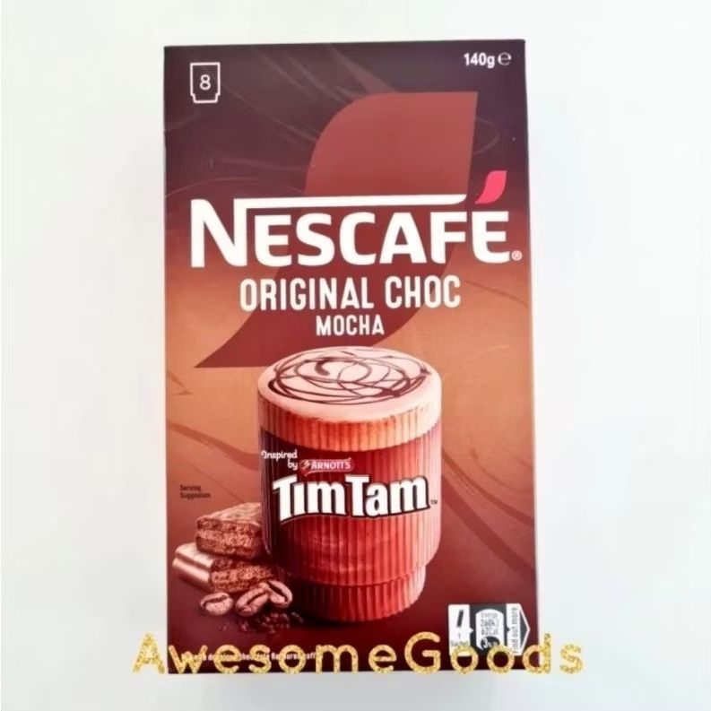 Jual Nescafe Australia Original Choc Mocha Tim Tam Coffee 8 Sachets ...