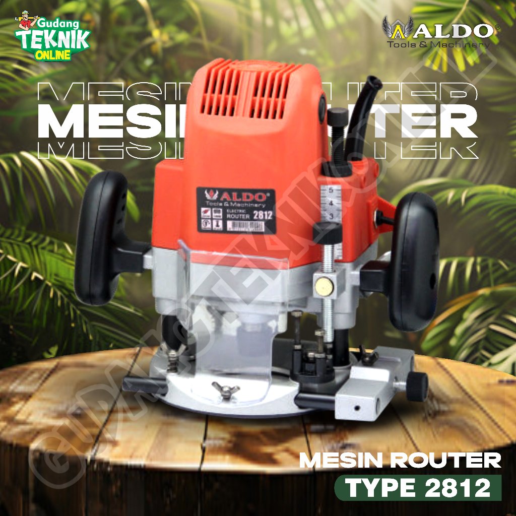 Jual Mesin Router Trimmer 1/4" 1/2" ALDO 2812 / Mesin Profil Kayu Wood ...