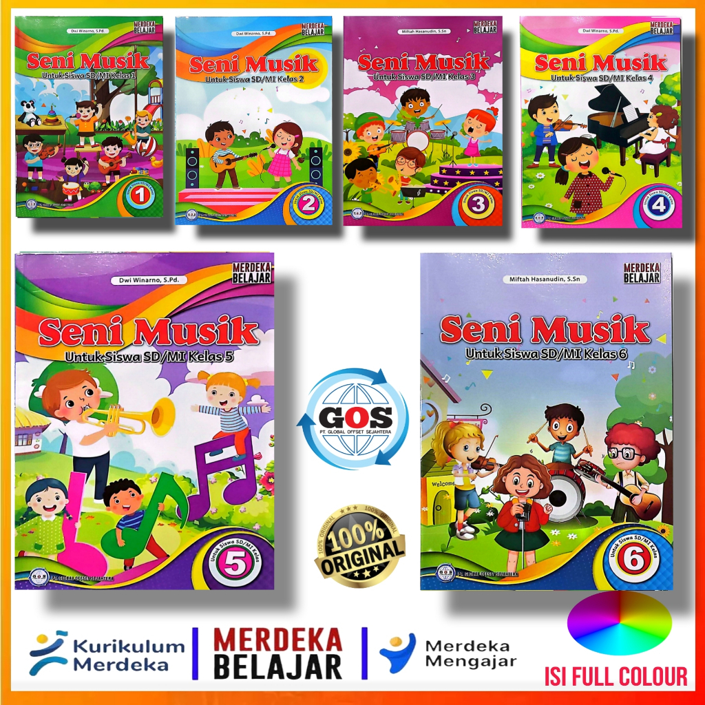Jual Buku Siswa Seni Musik Kelas 1 2 3 4 5 6 SD/MI Penerbit PT Global Offset Sejahtera Kurikulum ...