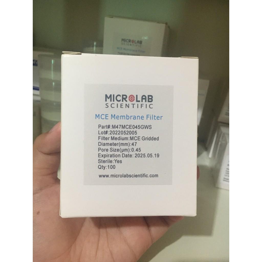 Jual MCE Membrane Filter Sterile 47mm 0.45um isi 100/pack Brand Microlab | Shopee Indonesia