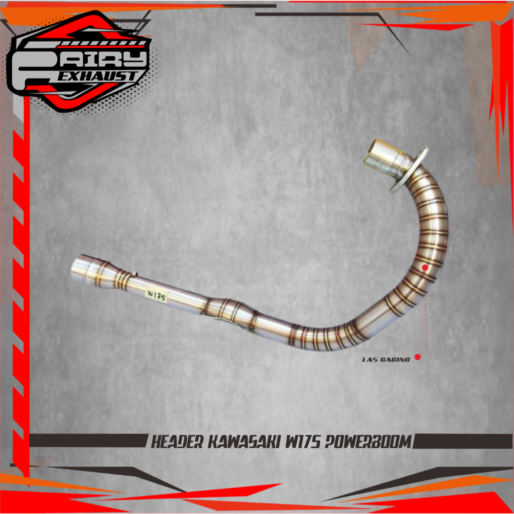 Jual LEHER / HEADER KNALPOT KAWASAKI W175 POWERBOOM | Shopee Indonesia