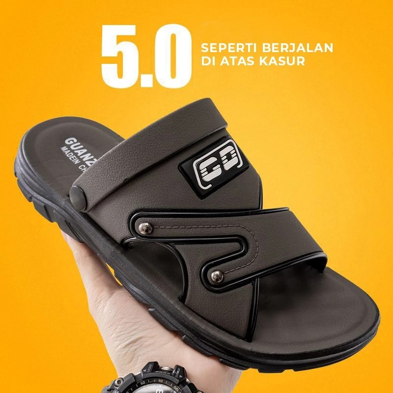 Jual Sandal Selop Pria Variasi Tahun 2024 Bahan Lembut Dan premium (SLP ...