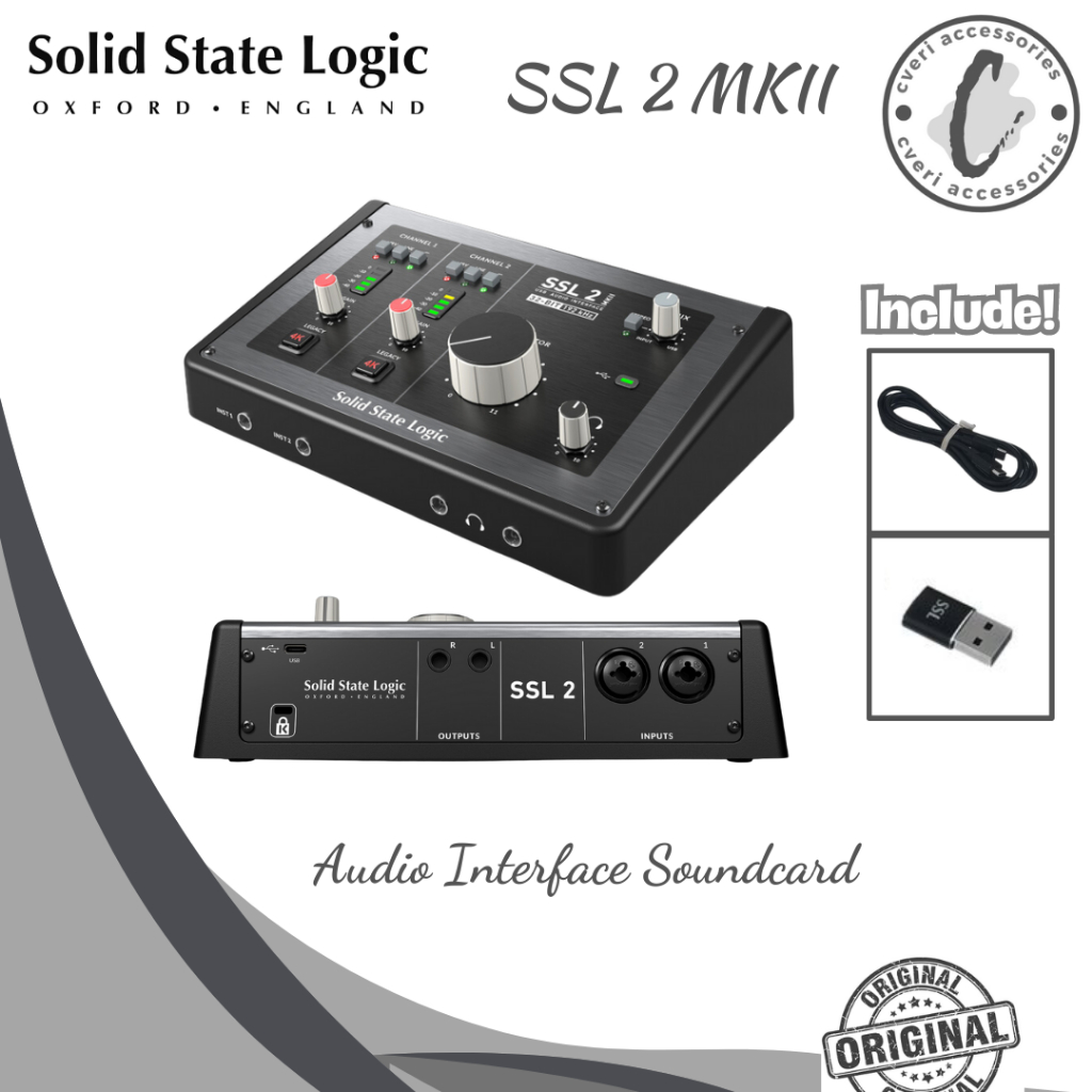 Jual SSL 2 MKII Solid State Logic SSL-2 Mk2 Audio Interface Soundcard ...