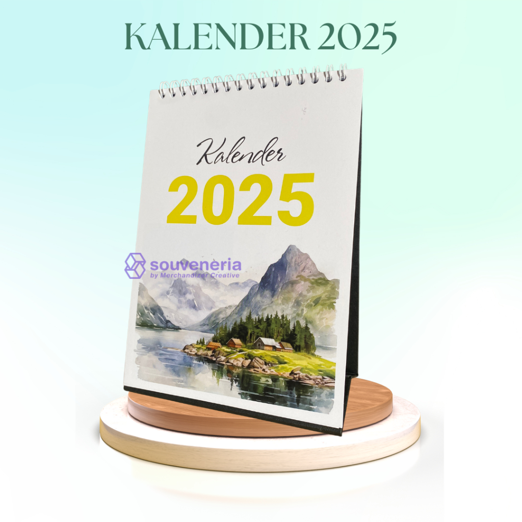 Jual Cetak Kalender Meja 2025 Linen Tema Gunung | Shopee Indonesia