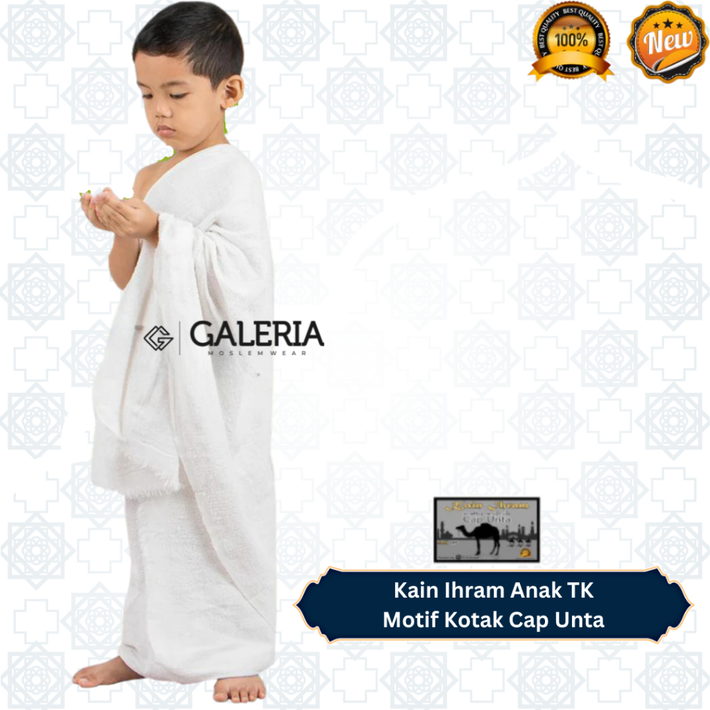 Jual Kain Ihram Anak TK Warna Putih Motif Berkualitas Premium Terlaris - Galeria Moslem Wear ...