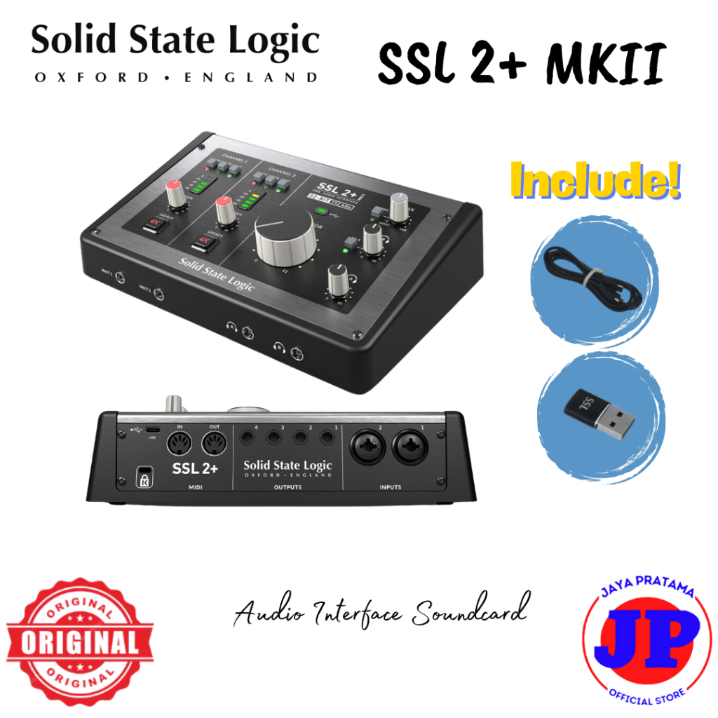 Jual SSL 2+ MKII Solid State Logic SSL-2 Plus Mk2 Audio Interface ...
