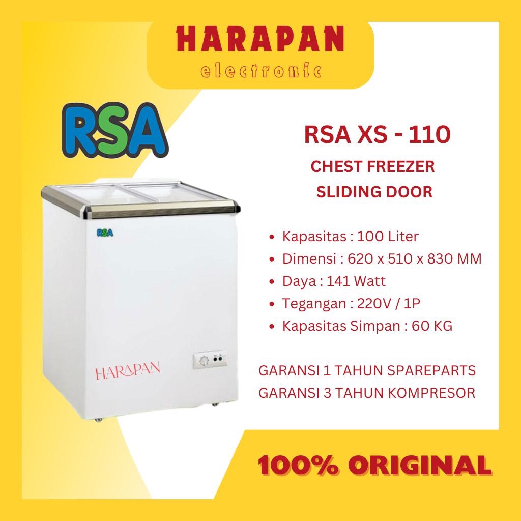 Jual RSA XS 110 CHEST FREEZER BOX SLIDING DOOR 100L / LEMARI PEMBEKU ...