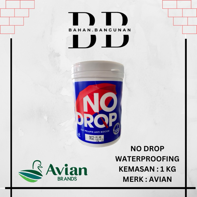 Jual No Drop / Nodrop - Cat Pelapis Anti Bocor 1 Kg Nodrop 1kg Nodrop waterproofing avian 1kg ...